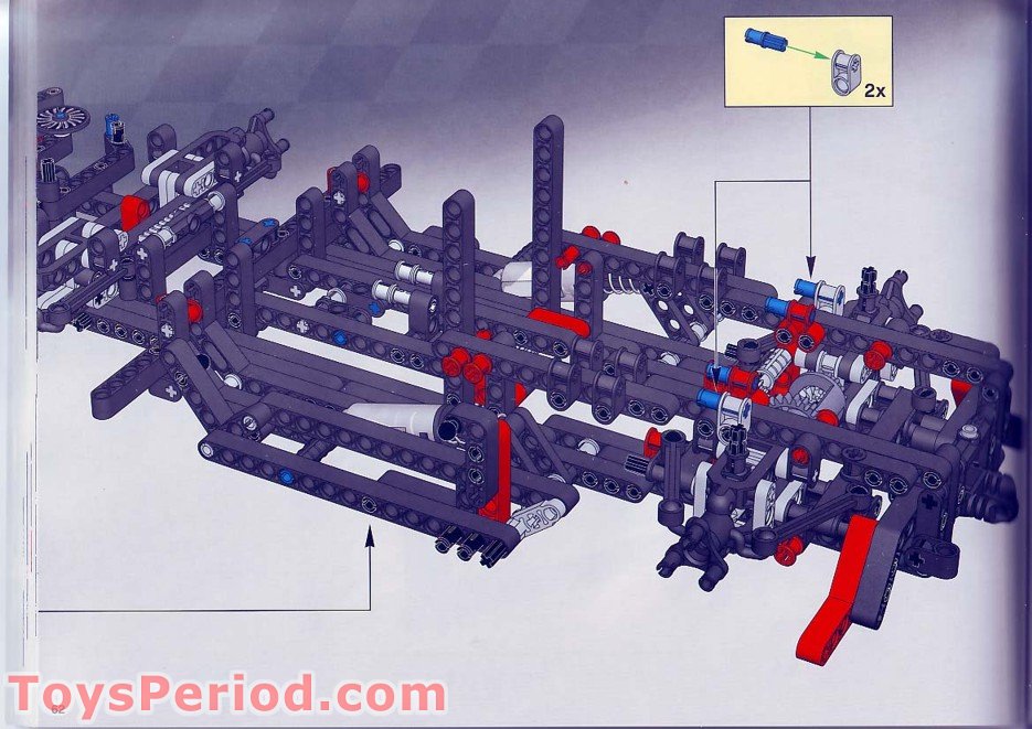 LEGO 8653 Enzo Ferrari 1:10 Instructions and Parts List