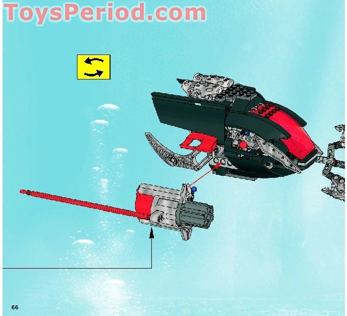 LEGO 8926 Toa Undersea Attack Instructions and Parts List