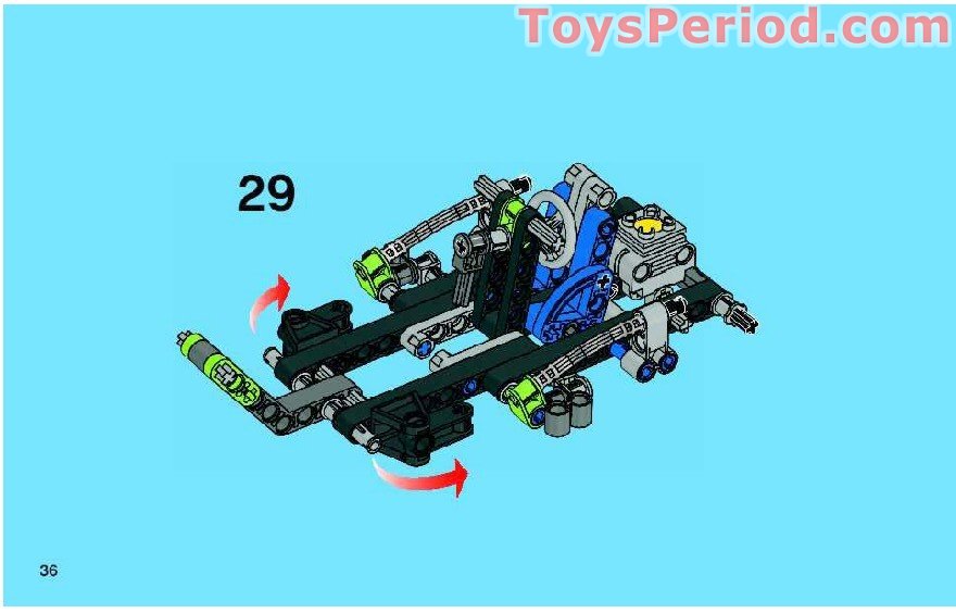 LEGO 8256 Super Kart Instructions and Parts List