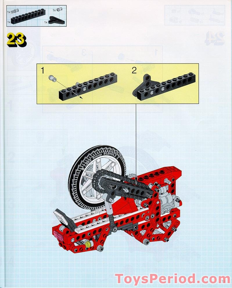 LEGO 8422 Circuit Shock Racer Instructions and Parts List