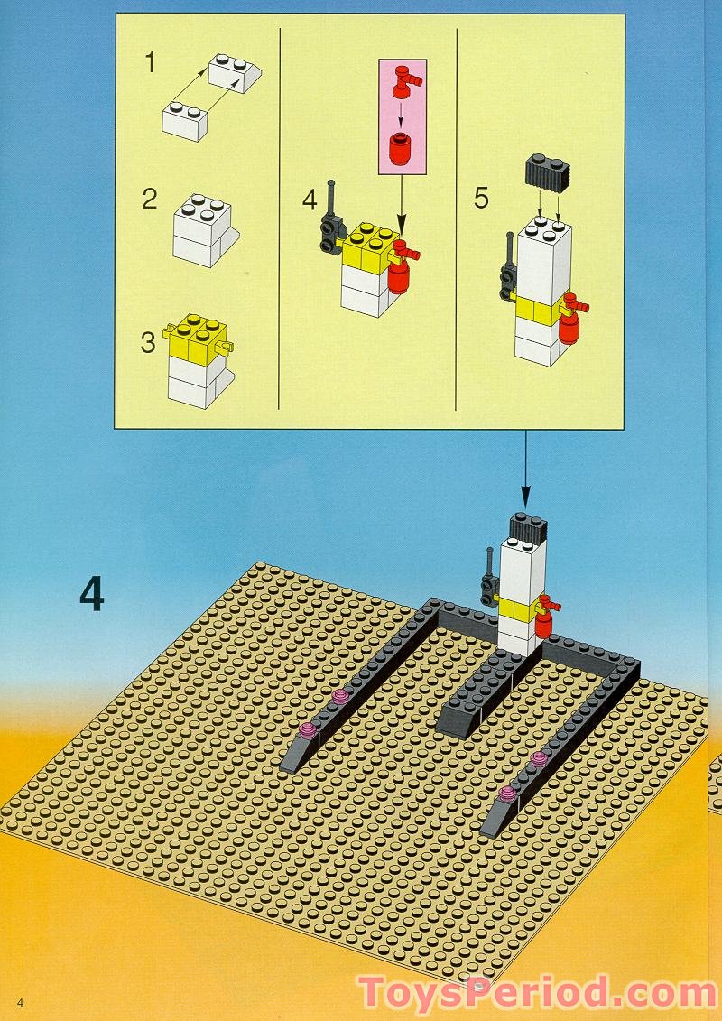 LEGO 6456 Mission Control Instructions and Parts List