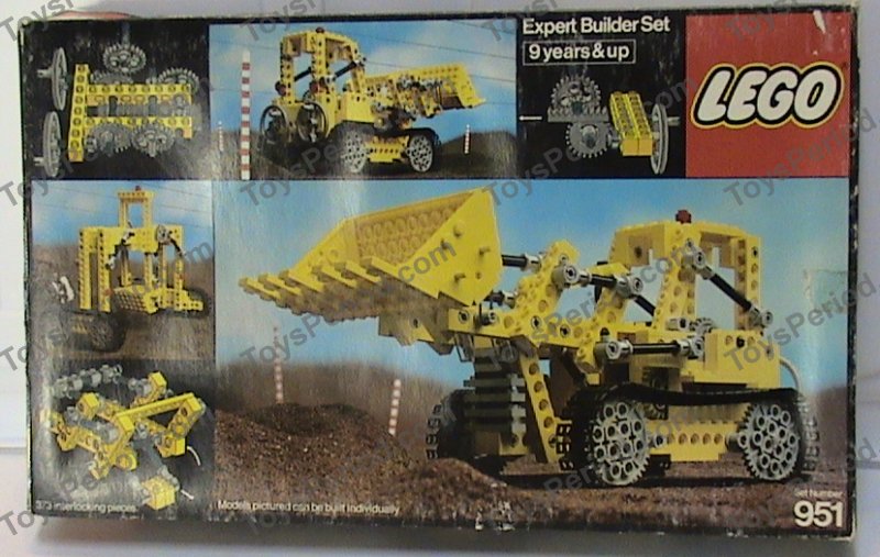 LEGO 951-1 Bulldozer Instructions and Parts List