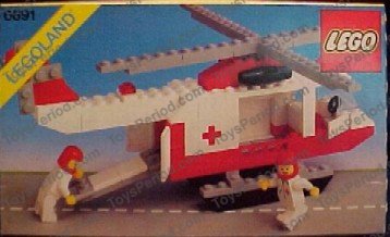 LEGO 6691 Red Cross Helicopter Instructions and Parts List