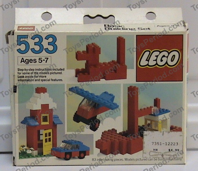 LEGO 533-1 Universal Building Set Instructions and Parts List
