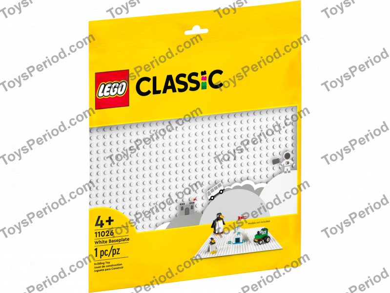 LEGO 11026 White Baseplate Set Parts List