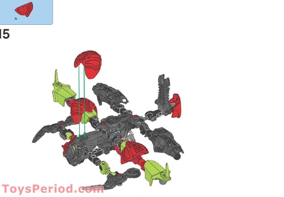 LEGO 6218 Splitface Instructions and Parts List