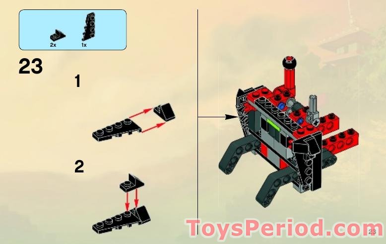LEGO 70501 Warrior Bike Instructions and Parts List