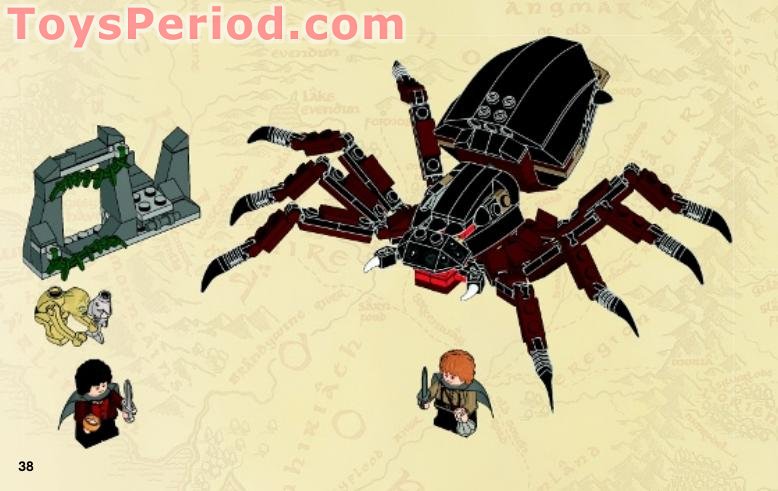 LEGO 9470 Shelob Attacks Instructions and Parts List