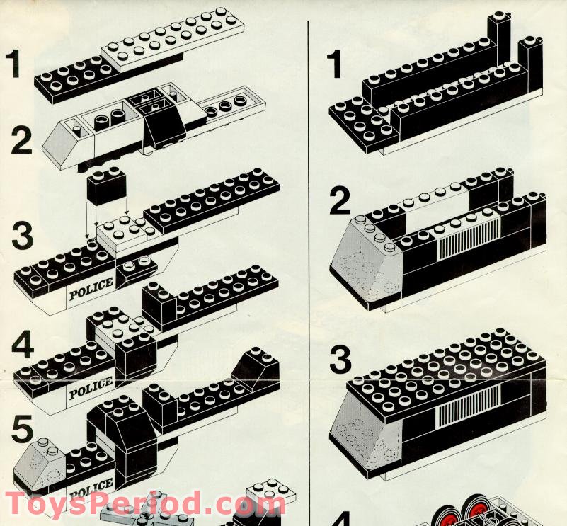 LEGO 370 Police Headquarters Instructions and Parts List