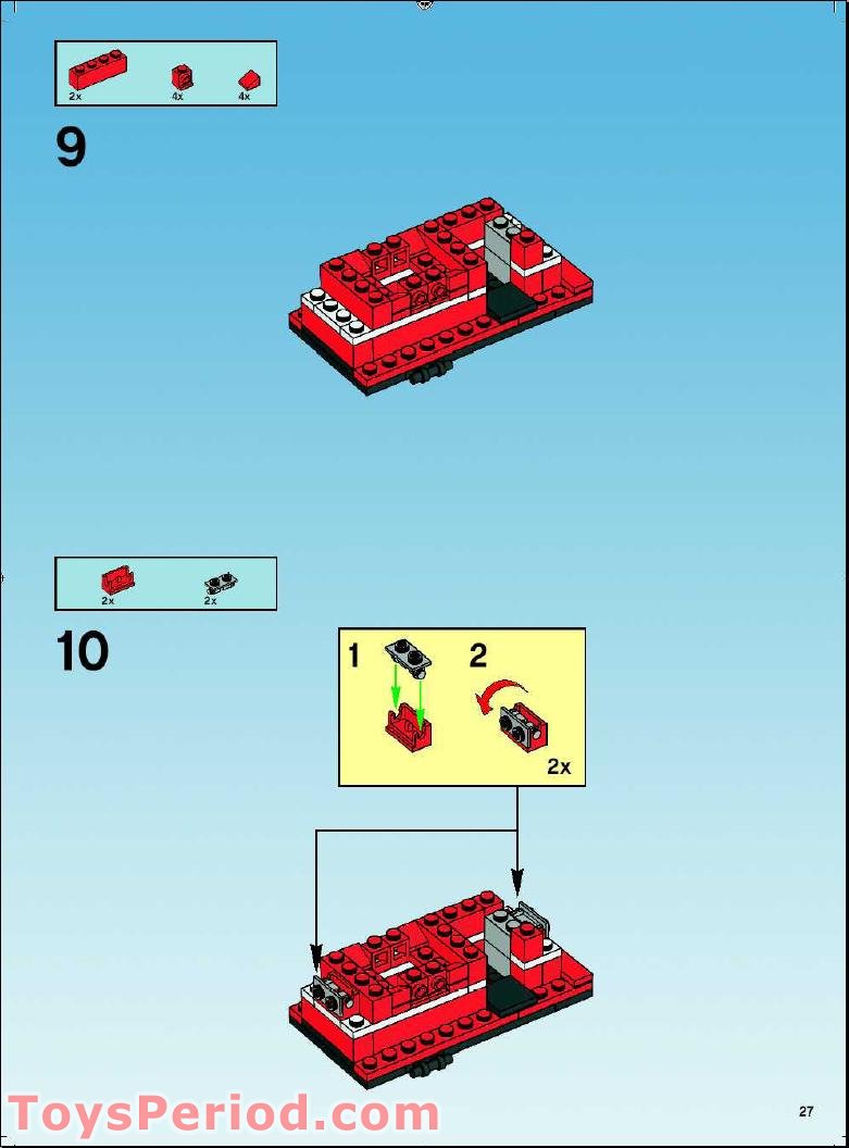LEGO 10183 Hobby Train Set Instructions and Parts List