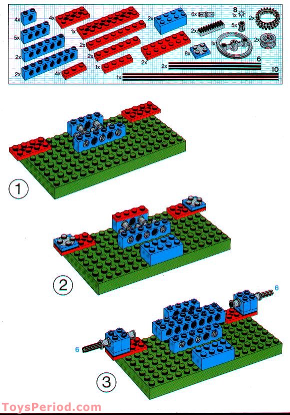 LEGO 1031 Building Instructions for Set 1030 Instructions and Parts List