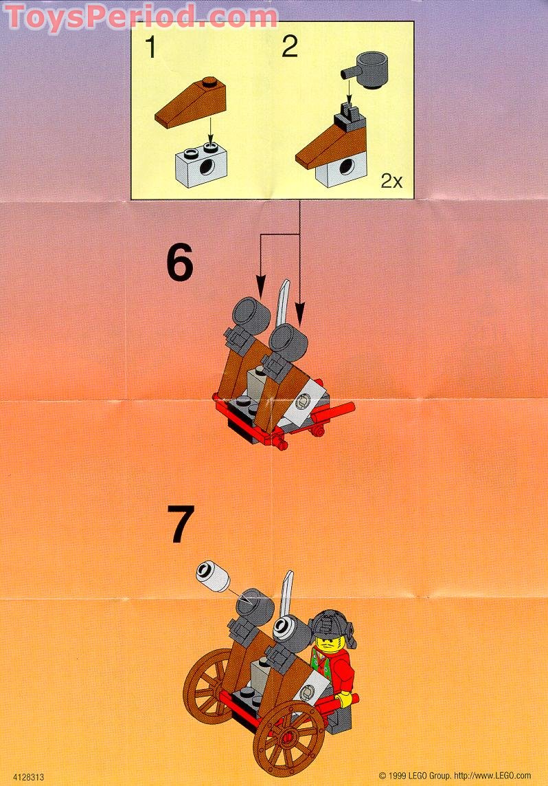 LEGO 1184 Ninja Blaster Instructions and Parts List