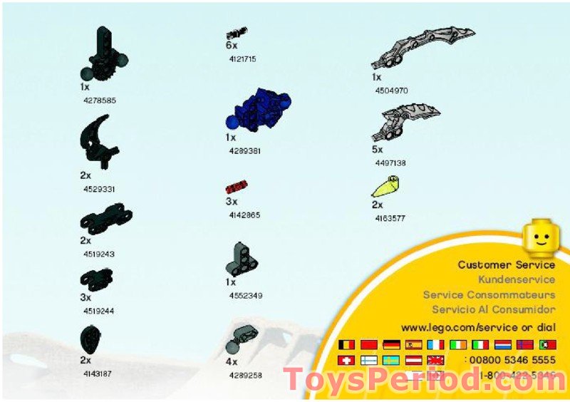 LEGO 20012 Click Instructions and Parts List