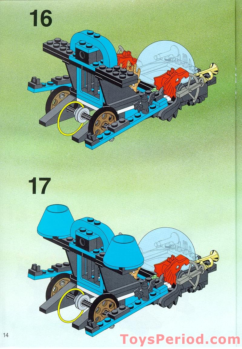 LEGO 6496 Whirling Time Warper Instructions and Parts List