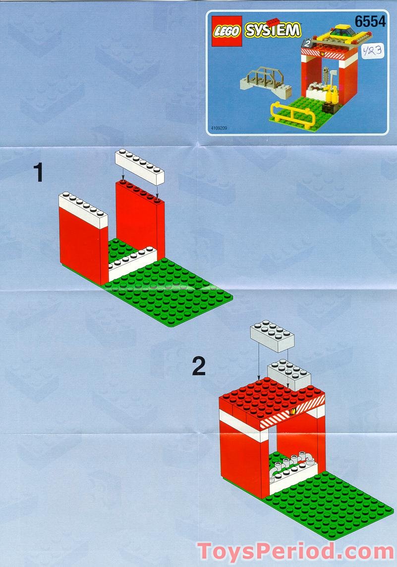 LEGO 6554 Blaze Brigade Instructions and Parts List