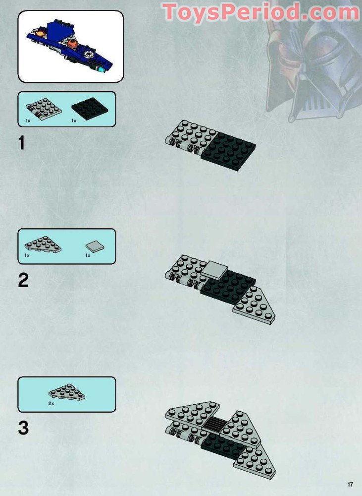 LEGO 7661 Jedi Starfighter with Hyperdrive Booster Ring Instructions ...