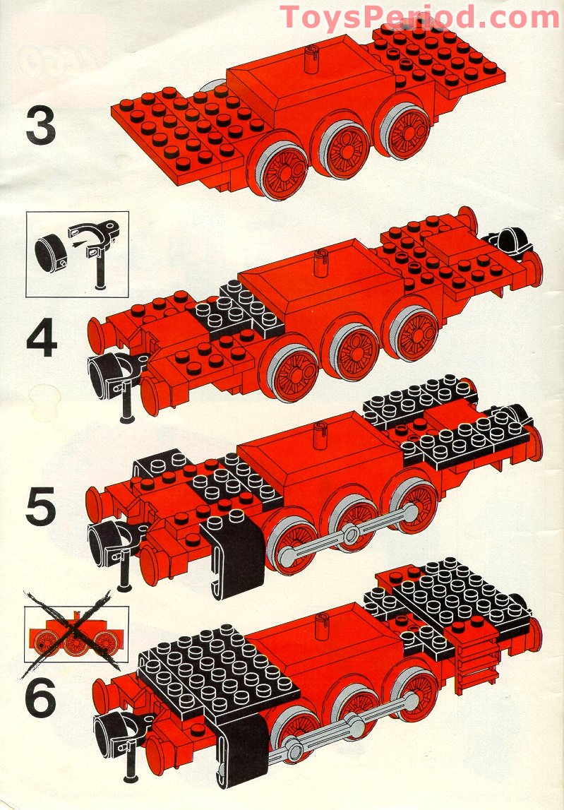 LEGO 7730 Electric Goods Train Instructions and Parts List