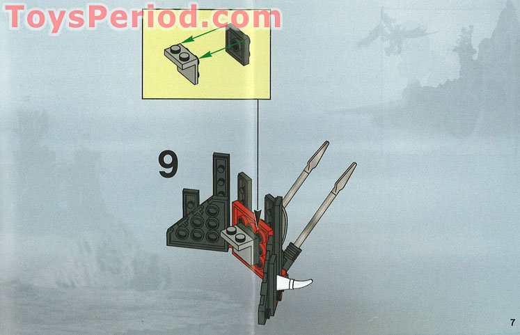 LEGO 7091 Knights' Catapult Defense Instructions and Parts List