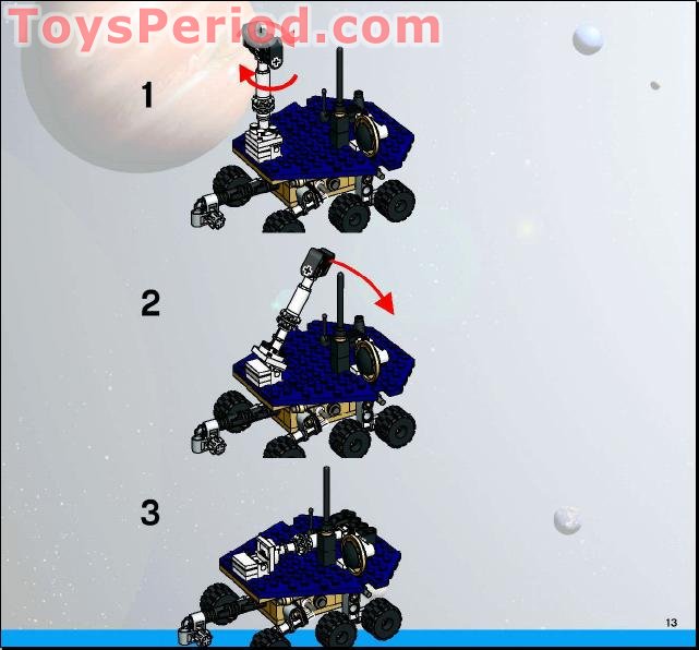 LEGO 7469 Mission to Mars Instructions and Parts List