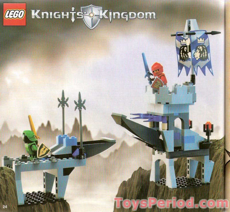 LEGO 8801 Knights' Attack Barge Instructions and Parts List