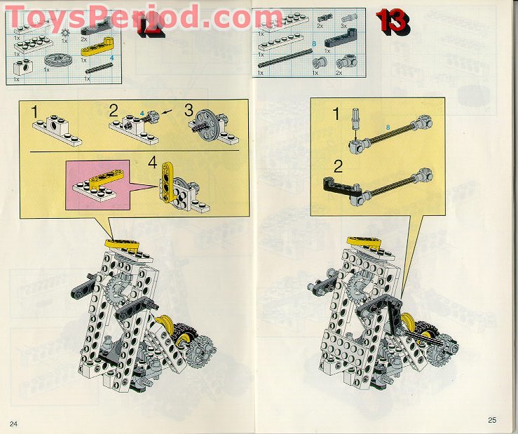 LEGO 8022 Technic Starter Set Instructions and Parts List