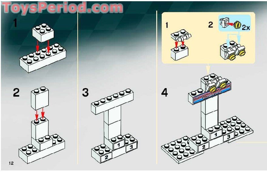 LEGO 8125 Thunder Raceway Instructions and Parts List