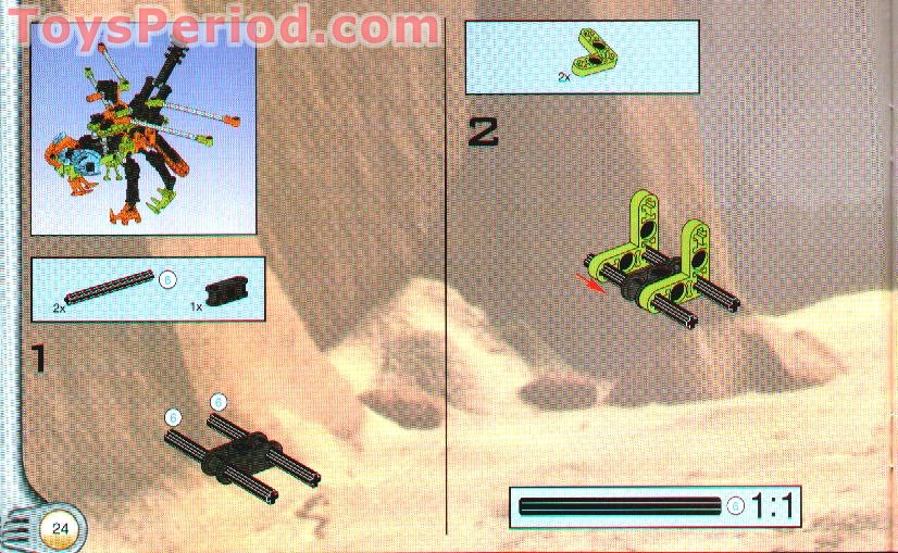 LEGO 8537 Nui-Rama Instructions and Parts List