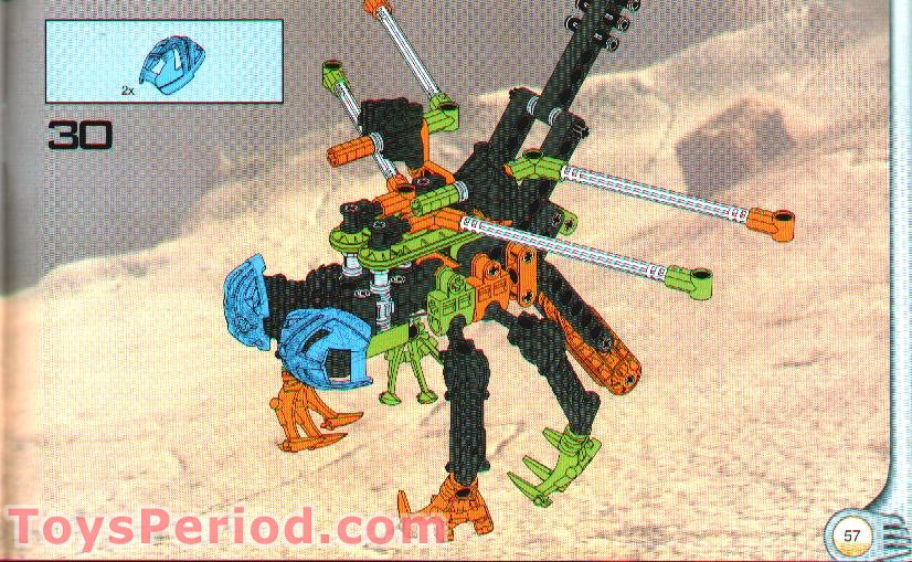 LEGO 8537 Nui-Rama Instructions and Parts List