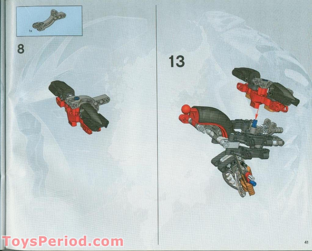 LEGO 8593 Makuta Instructions and Parts List