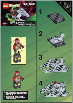 LEGO 6902 Space Plane Instructions and Parts List