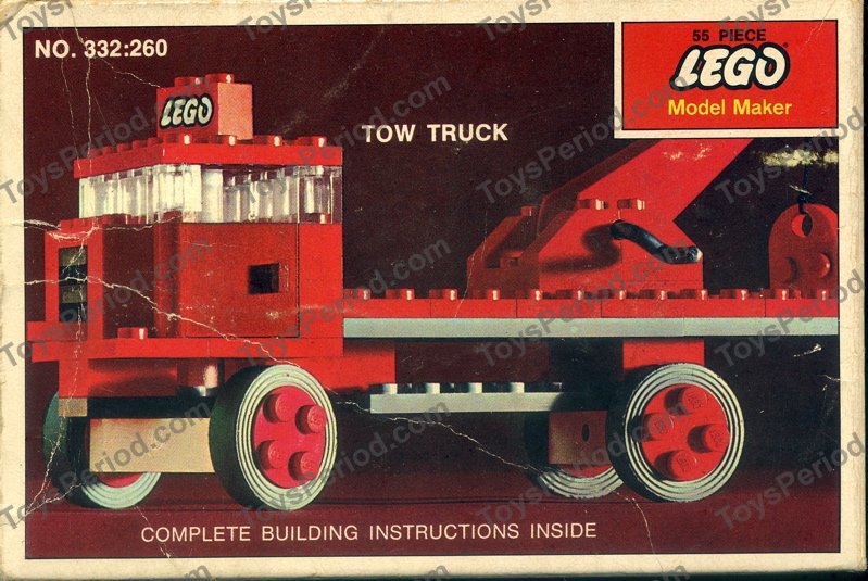 LEGO 332 Tow Truck Instructions and Parts List