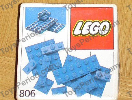 LEGO 806-1 Extra Plates Blue Set Parts List