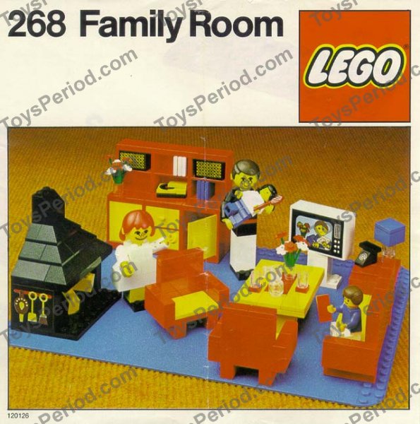 LEGO 268-1 Family Room Instructions and Parts List