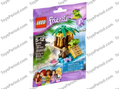 LEGO 41019 Turtle's Little Oasis Set Parts List