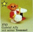 LEGO 3713 Gabriel Monkey with Drums Instructions and Parts List