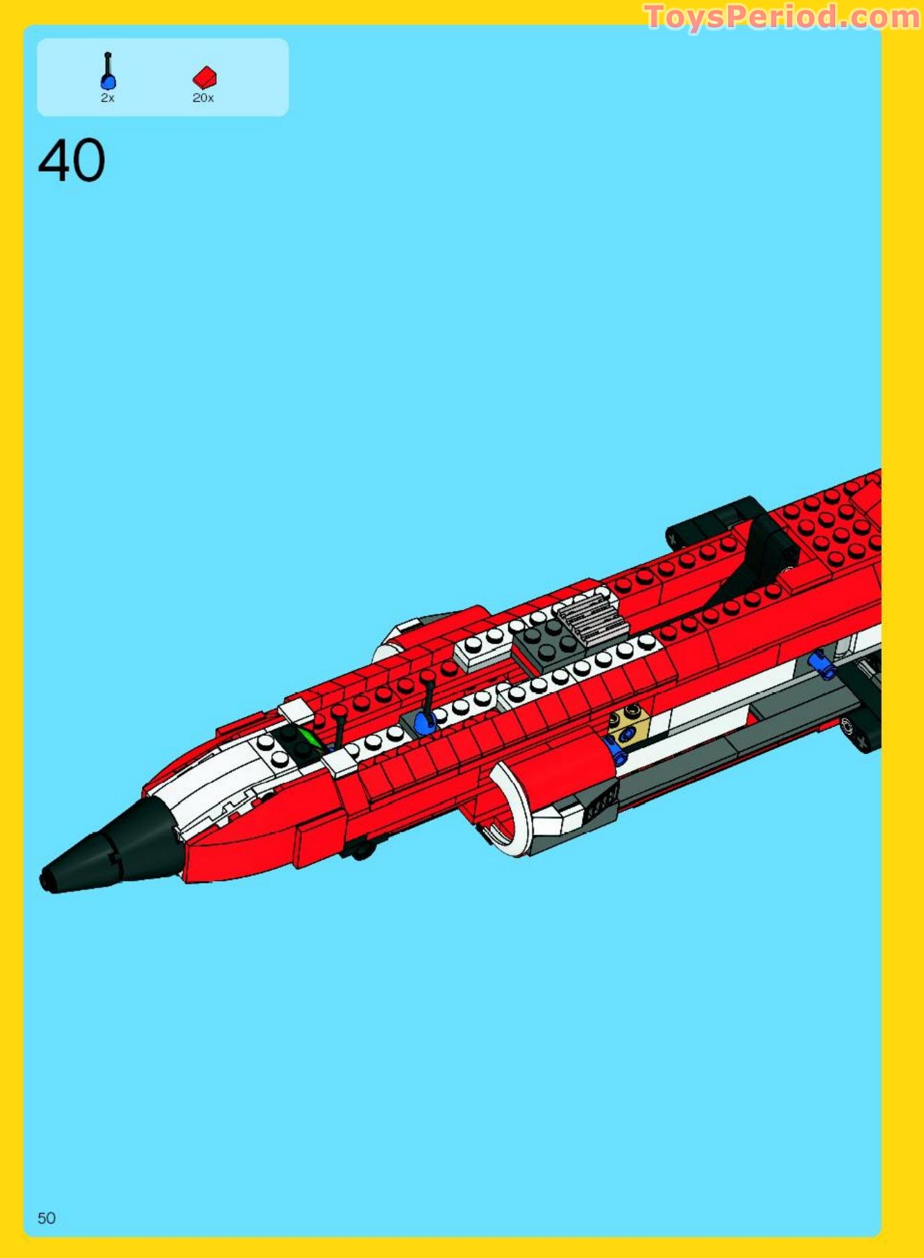 LEGO 5892 Sonic Boom Instructions and Parts List