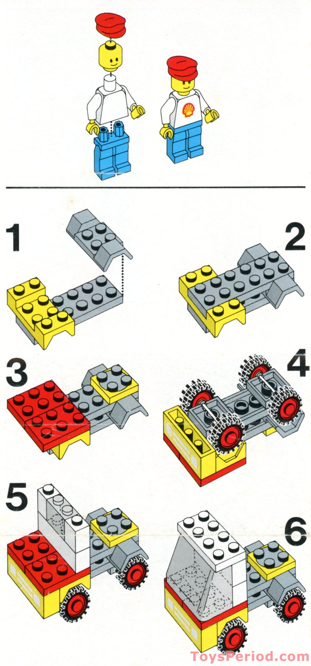 LEGO 671-1 Shell Fuel Tanker Instructions and Parts List
