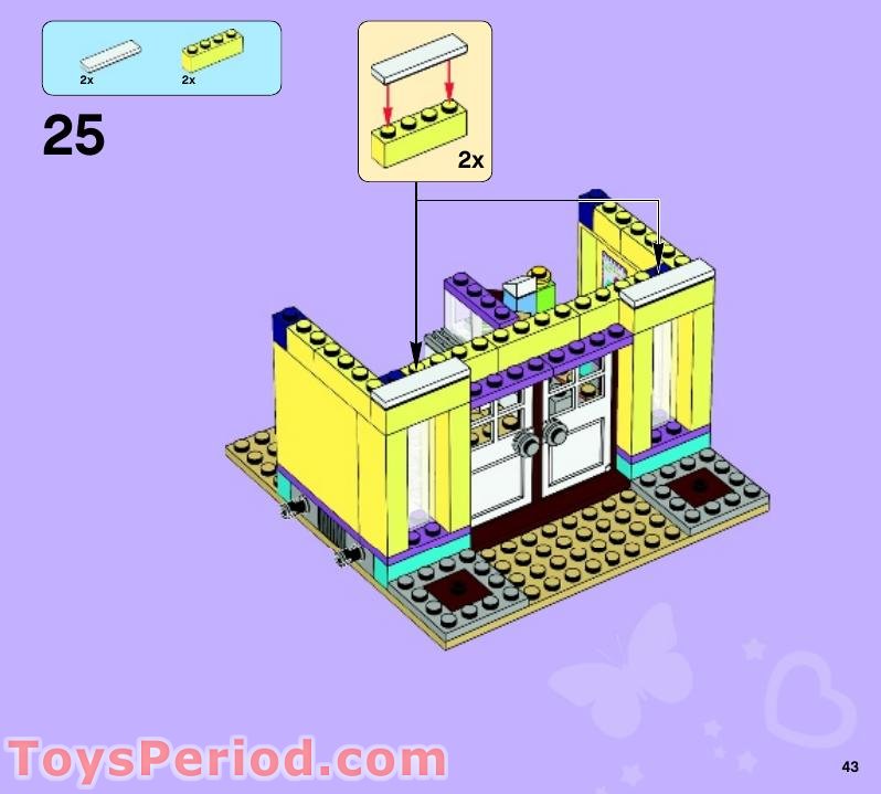 LEGO 41005 Heartlake High Instructions and Parts List