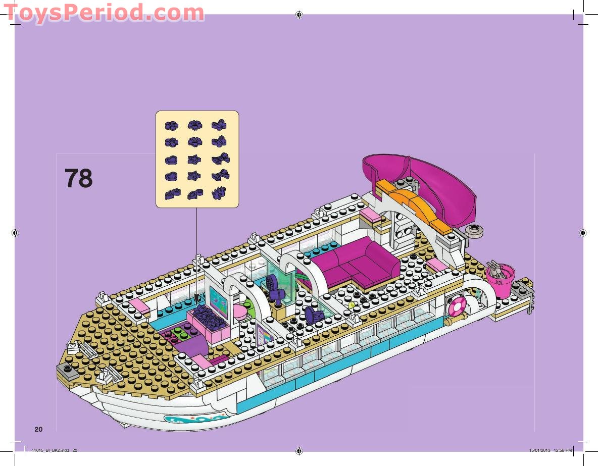 LEGO 41015 Dolphin Cruiser Instructions and Parts List