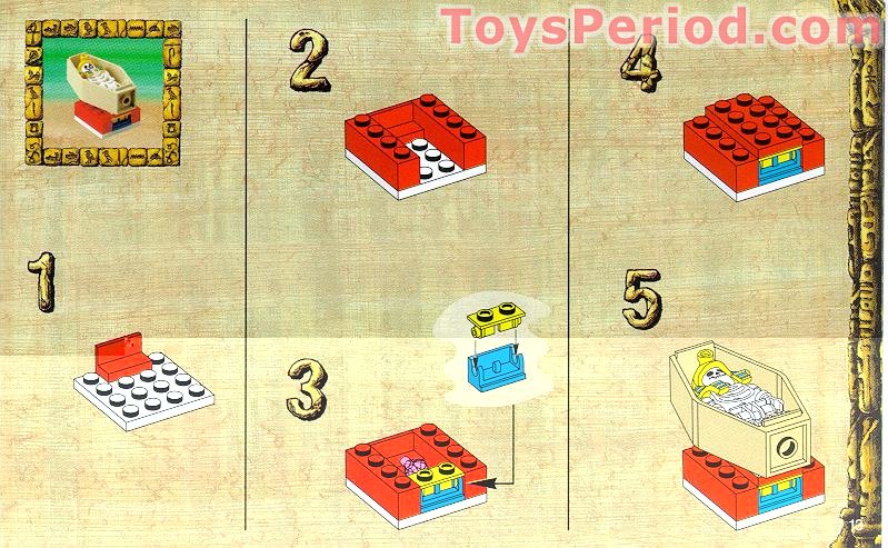 LEGO 3722 Treasure Tomb - TRU Instructions and Parts List