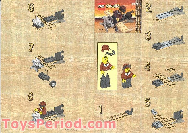 LEGO 3039 Nestle Promotional Set, Adventurer's Airplane Instructions ...