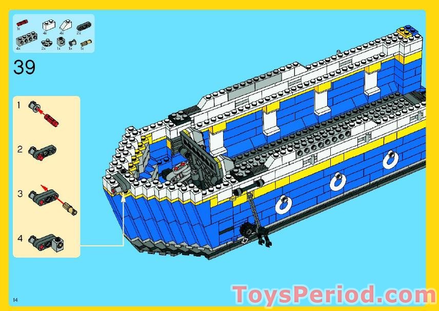 LEGO 4997 Transport Ferry Instructions and Parts List