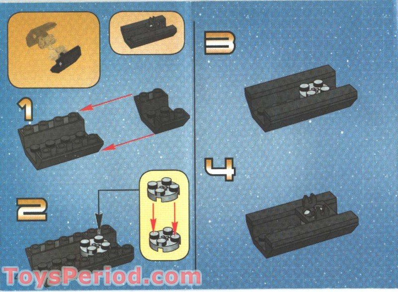 LEGO 4485 Mini Sebulba's Podracer and Anakin's Podracer Instructions ...