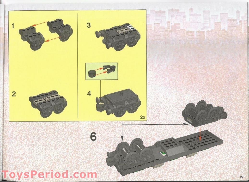 LEGO 4512 Cargo Train Instructions and Parts List