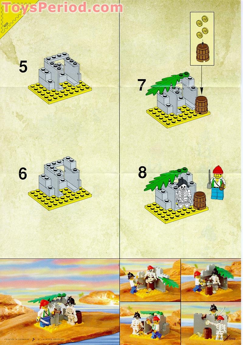 LEGO 6232 Skeleton Crew Instructions and Parts List
