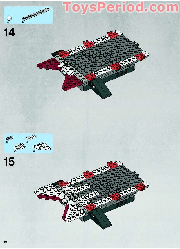 LEGO 7679 Republic Fighter Tank Instructions and Parts List