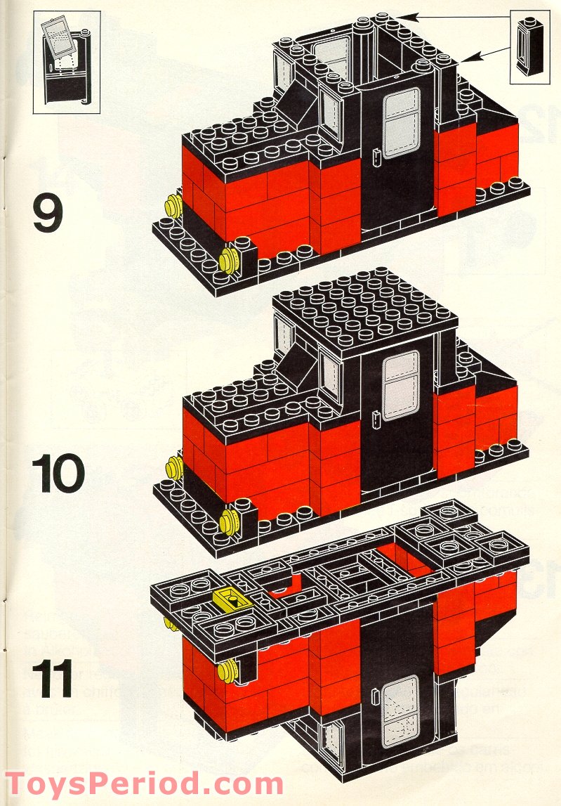 LEGO 7730 Electric Goods Train Instructions and Parts List