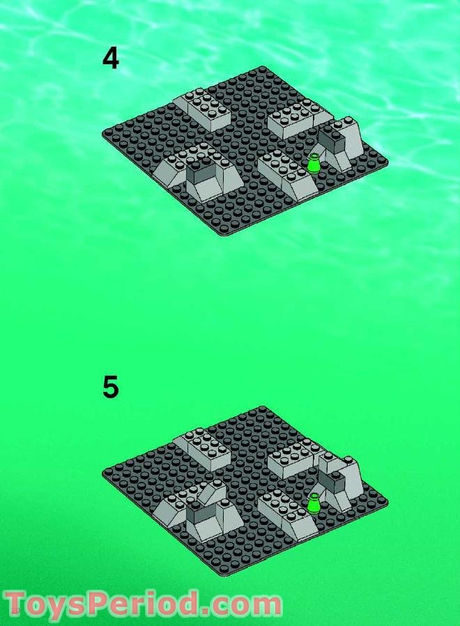 LEGO 7775 Aquabase Invasion Instructions and Parts List
