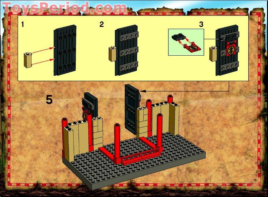 LEGO 7419 Dragon Fortress Instructions and Parts List