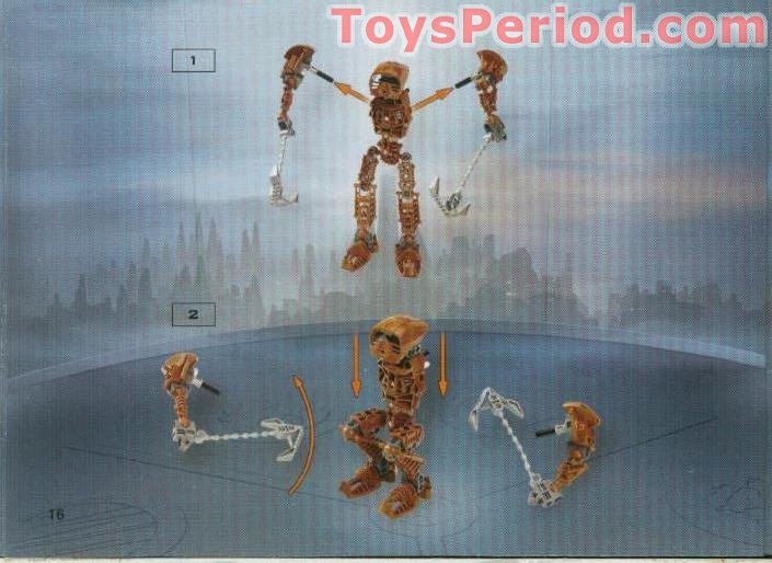 LEGO 8604 Toa Onewa Instructions and Parts List